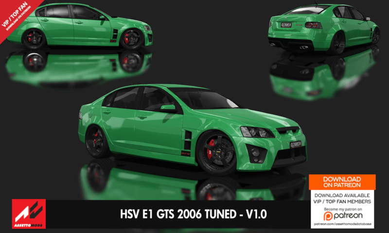 HSV E1 GTS 2006 v1.0 – Patreon Download – Assetto Corsa Mods Database
