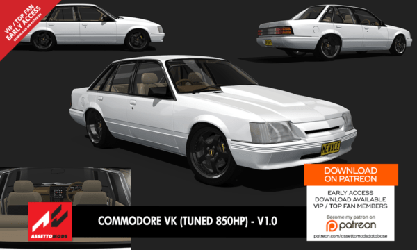 Holden Commodore VK (Tuned 850hp) – VIP Patreon Exclusive – Assetto ...